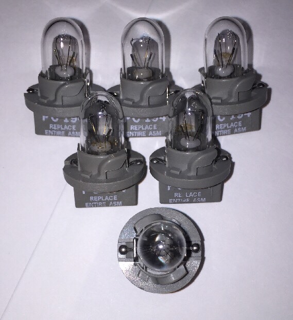 6 x NEW OEM GE PC194 PC 194 Light Bulb With Twist Lock Base Socket ...