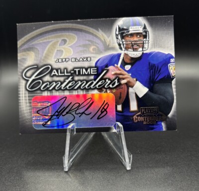 2002 Playoff Contenders All-Time Contenders AT-30 Jeff Blake Auto ...
