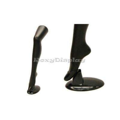 Women's Sock Display Form Foot - Black Plastic Foot Form With Stand (1 ...