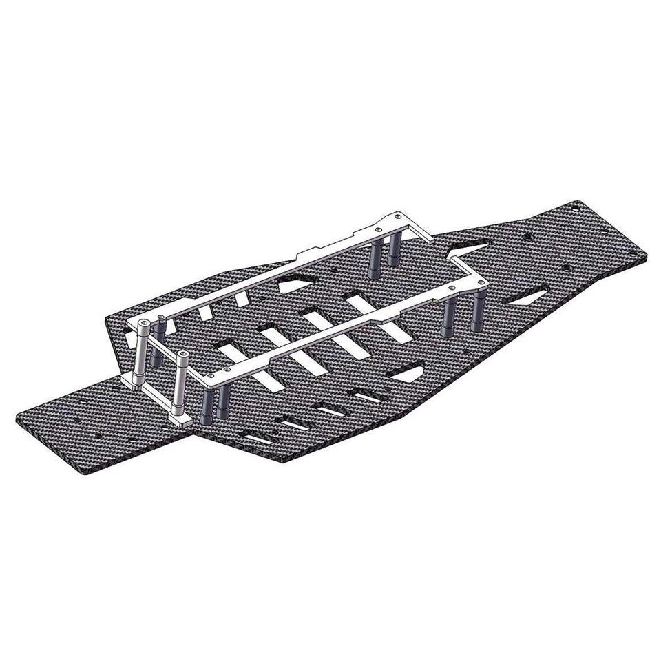 Carbon Fiber Lower Chassis for Traxxas 1/10 Rustler 2WD Rustler VXL ...