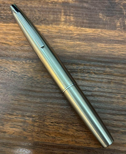 Pilot MYU 701 Fountain Pen Stainless Steel Body Nib F | eBay Australia