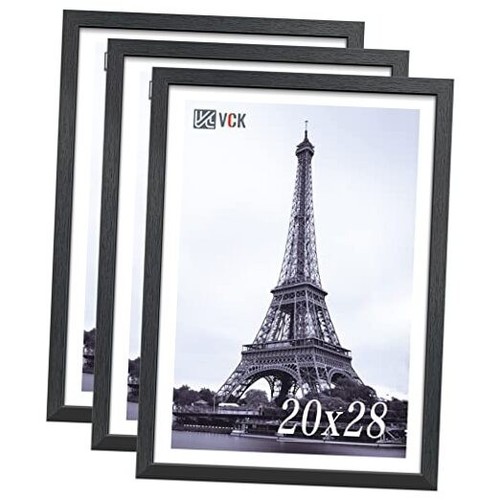 20x28 Poster Frame Set of 3 - Textured Exclusive Solid Wood 20 x 28 ...