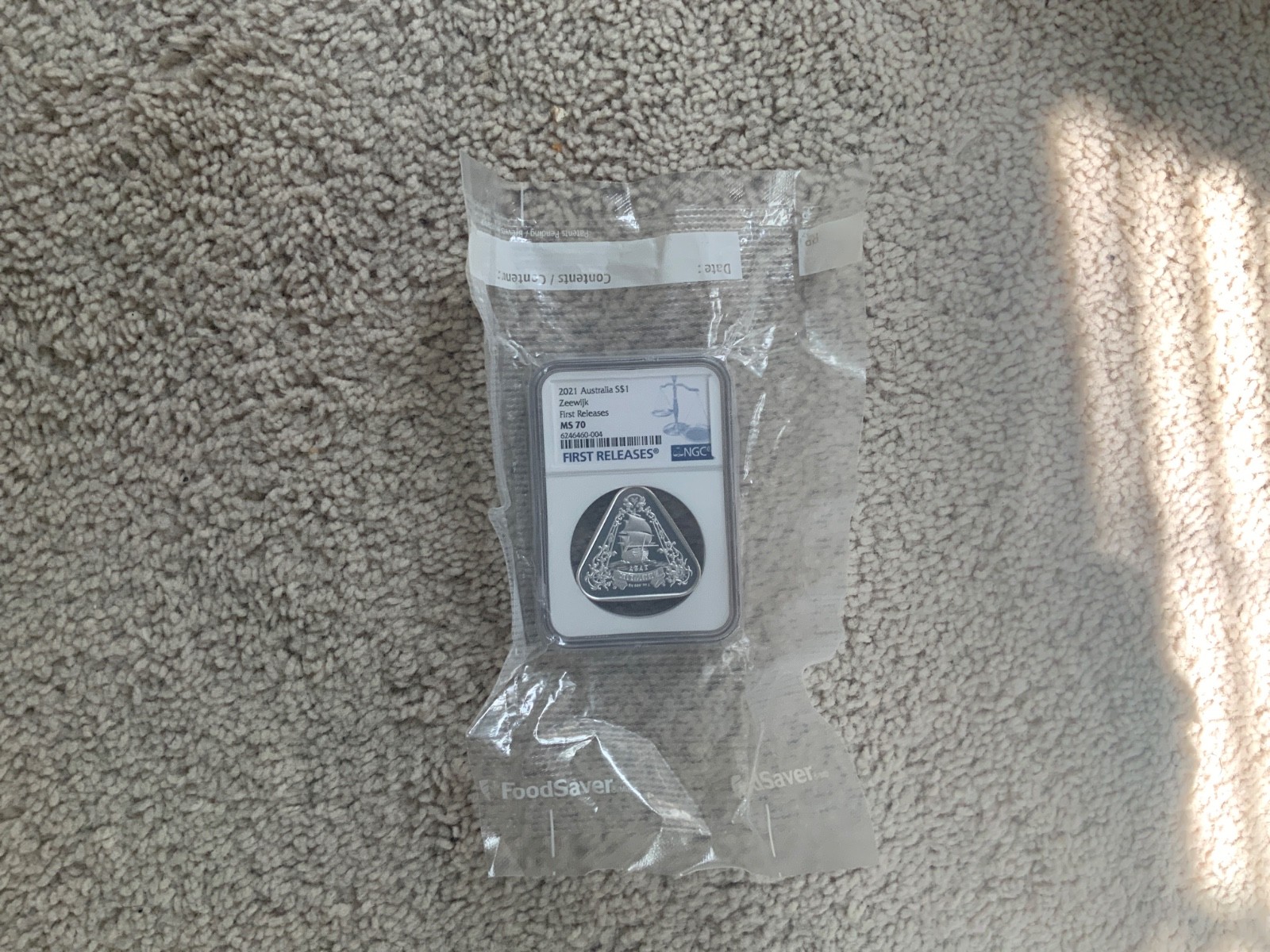 2021 Australia Zeewijk Shipwreck Triangle 1 oz .999 Silver Coin $1 ...