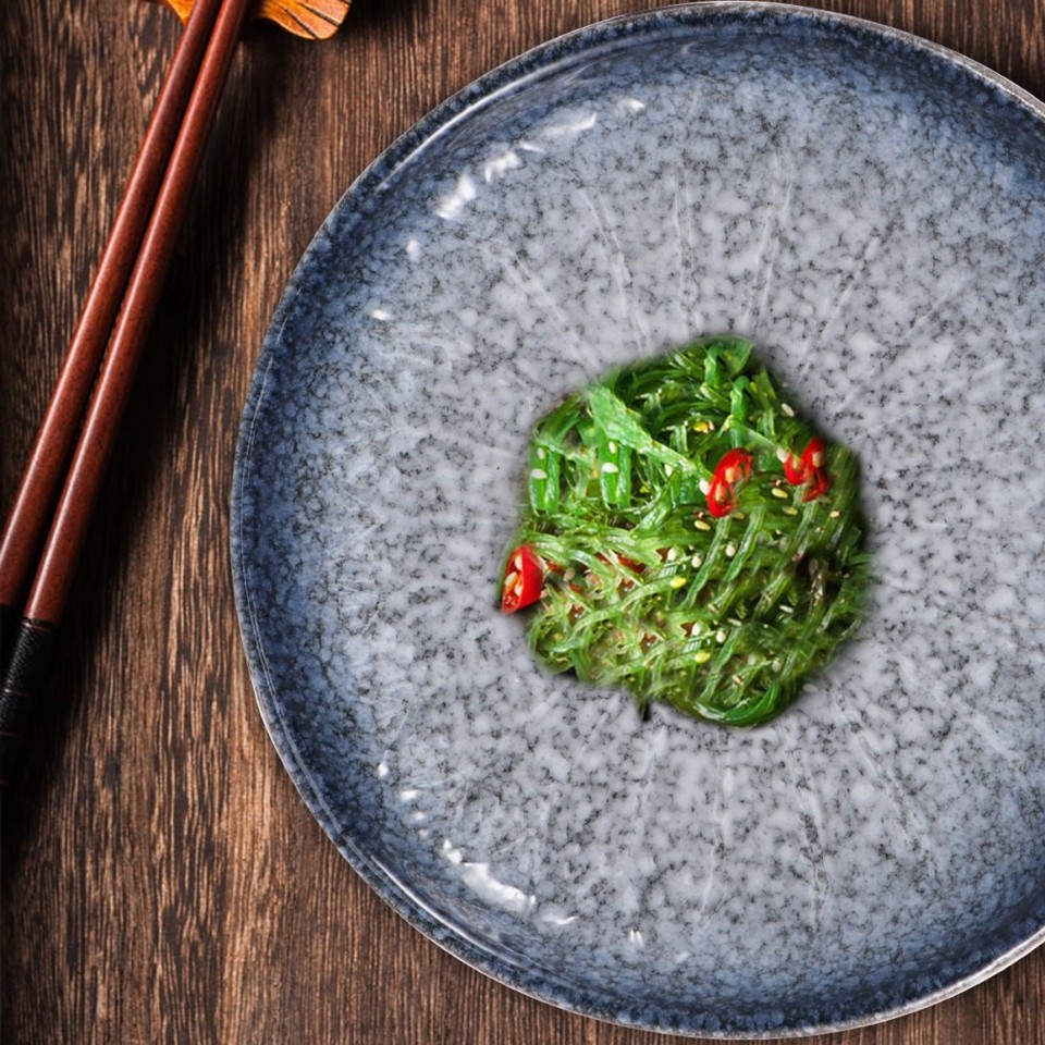 Ceramic Tableware Food Serving Plate Fish Salad Dishes Lotus Leaf ...