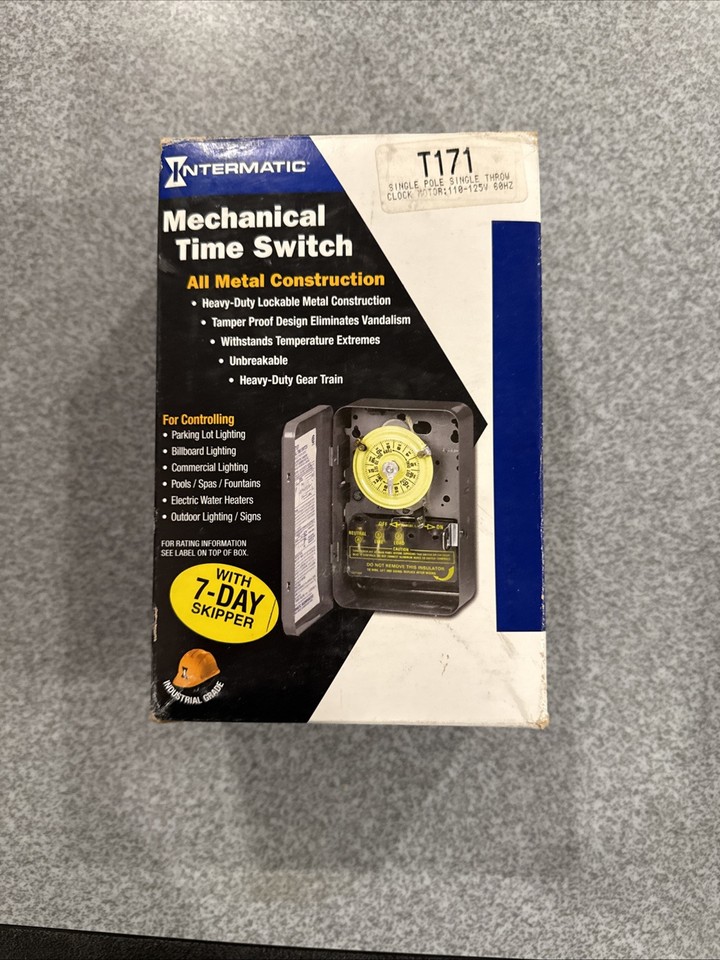 Intermatic T171 24 Hour Dial Time Switch W/ Skipper | eBay