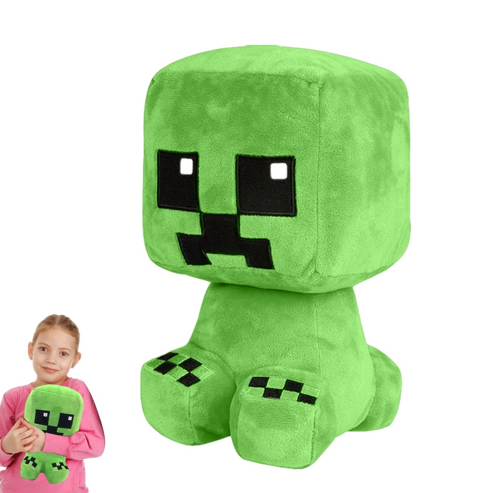 26cm Minecraft Creeper Plush Pillow Toys Soft Stuffed Doll Cartoon Kids ...
