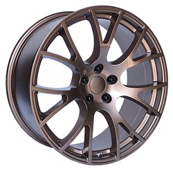 22x9.5 Performance Replicas PR161 Copper Paint Wheels 5x5 (35mm) Set of ...