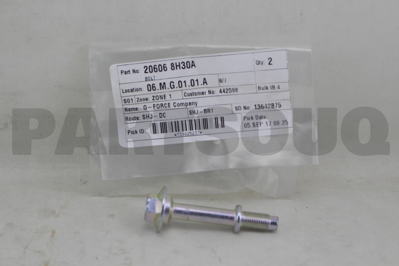 206068H30A Genuine Nissan BOLT 20606-8H30A | eBay