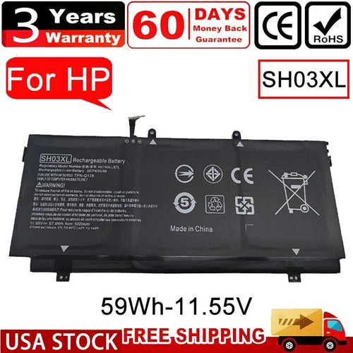 SH03XL Battery for HP Spectre X360 13-AC033DX W0XX 859356-855 859026 ...