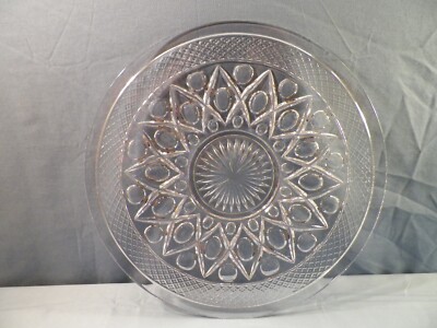 Large Imperial Glass Cape Cod Round Tray or Platter 14" Wide | eBay