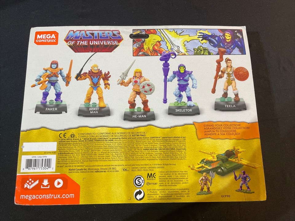 MEGA He-Man Skeletor Teela Faker Beast Man Action Figures - GDV86 ...