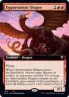MTG - Opportunistic Dragon - Extended Art - Throne Of Eldraine - NM ...