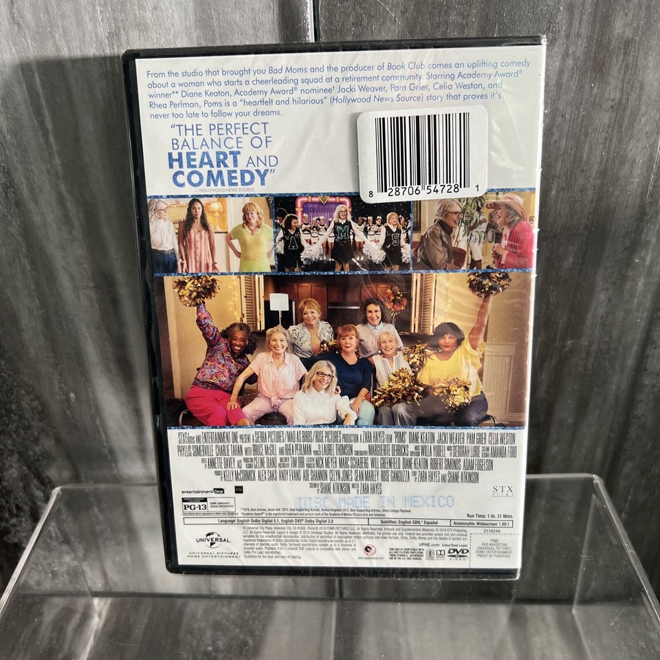 Poms (DVD)-Diane Keaton Pam Grier Rhea Perlman | eBay