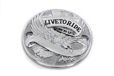 Chrome Live To Ride Ignition Timing Cover For 1970-2019 Harley ...