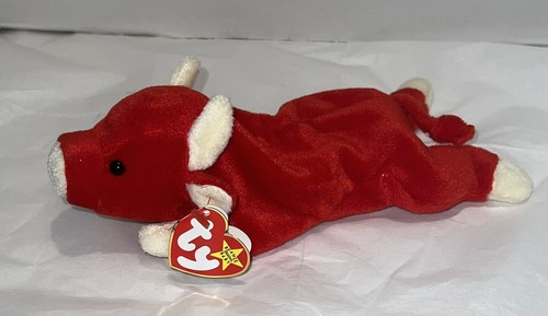 May 15 1995 Ty Original Beanie Babies SNORT Red Bull w/tags 9” NWT ...