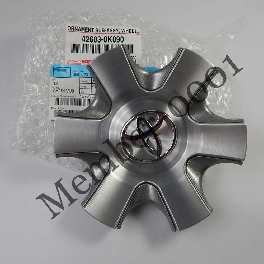 Genuine Wheel Center Cap Ornament for 05-12 Toyota Fortuner Hilux ...