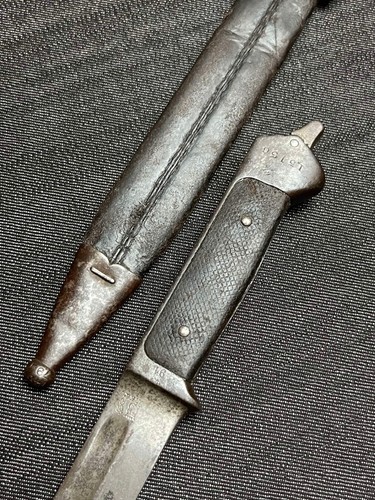 IMPERIAL GERMAN 1891 M1889/93 KRAG RIFLE BAYONET BY WEYERSBERG ...