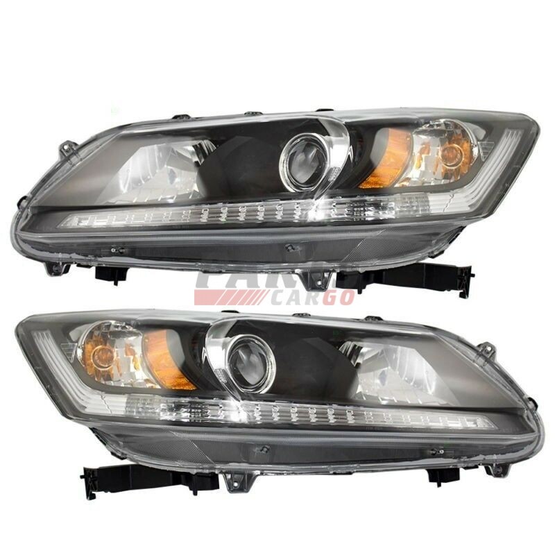 New Set Of Two Head Lamp Assembly Fits 2013 Honda Accord 33150T2AA01 ...