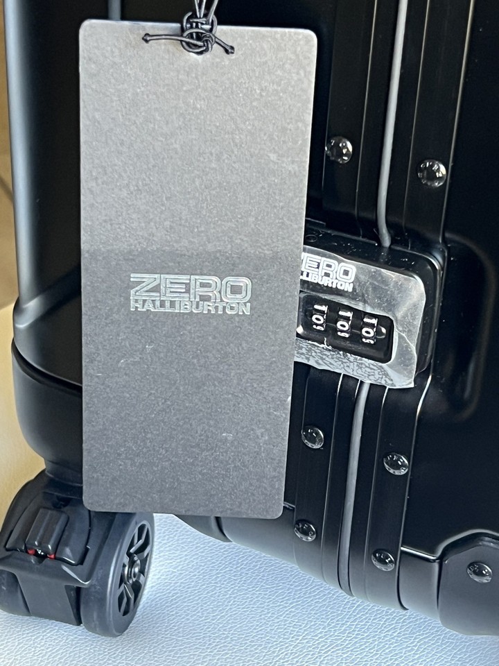 Zero Halliburton Matte Black GEO Aluminum Suitcase 28” NWT | eBay