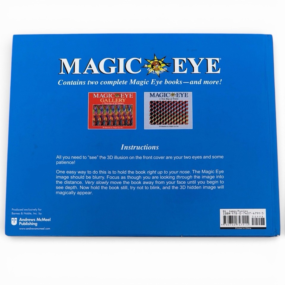 Magic Eye 3D Hidden Treasures Hardcover Illusion Book Excellent ...