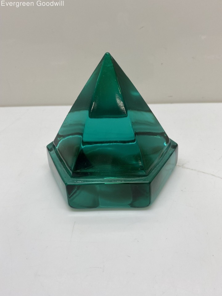 Green Glass Ship Deck Prism Light Hexagonal Pyramid | eBay