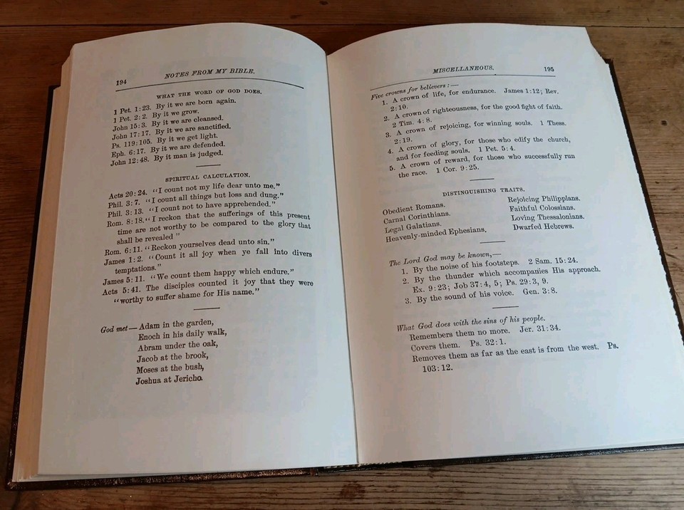 Notes From My Bible and Thoughts From My Library by Dwight Moody ...