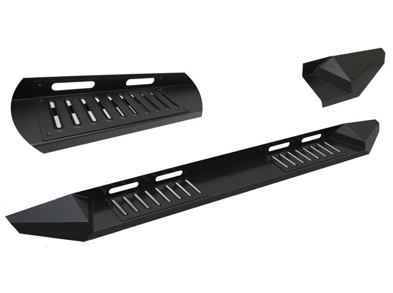 Black Horse ARMOUR HD Running Boards Side Steps Black Fit 22-25 Ford ...