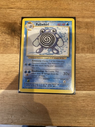 Poliwhirl Base Set 1999-2000 #38 Pokemon Card Vintage | eBay