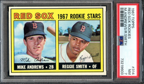 1967 Topps #314 Reggie Smith RC PSA 7 Sharp! Boston Red Sox 9603 | eBay