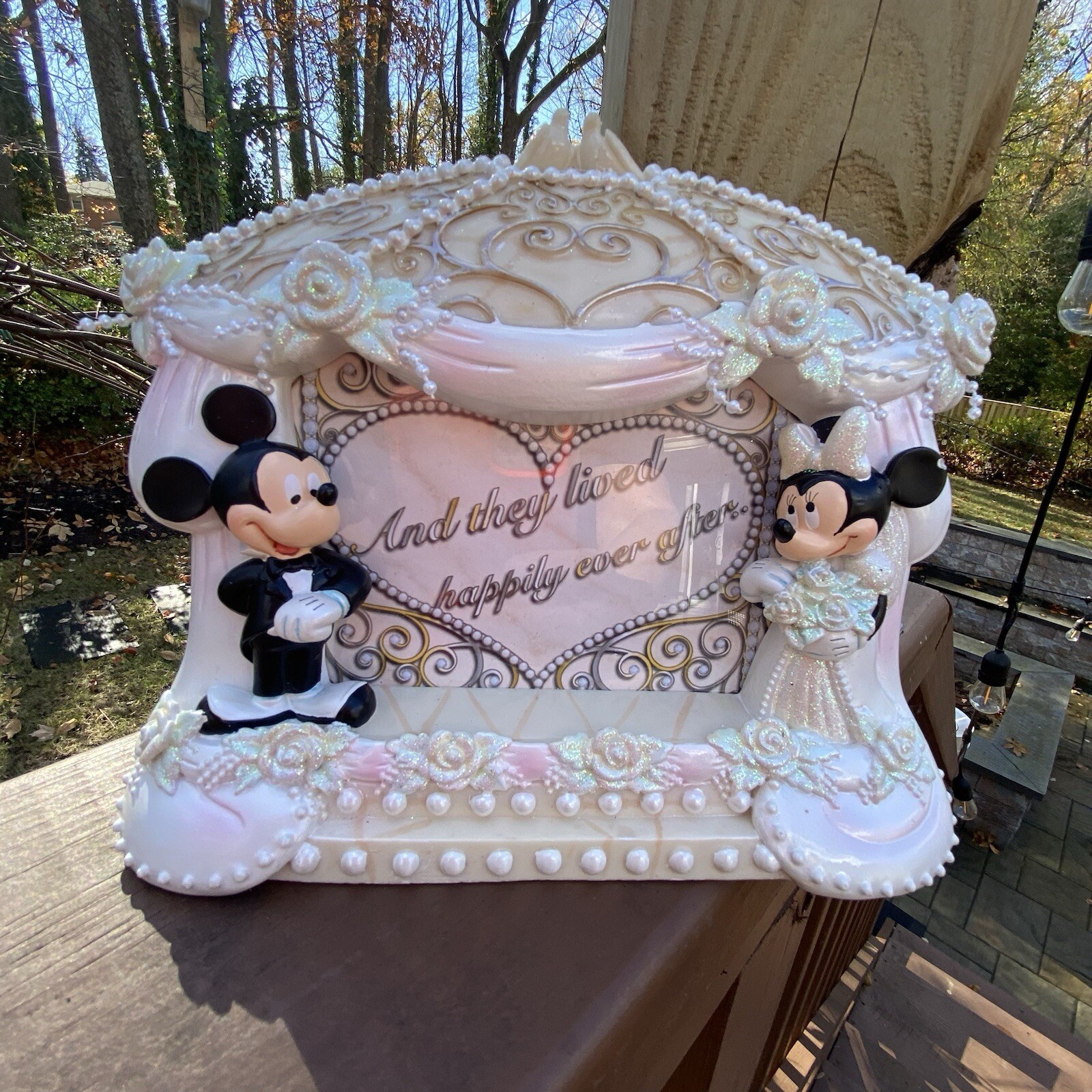 Walt Disney Parks & Resort Minnie And Mickey Mouse Wedding Picture ...