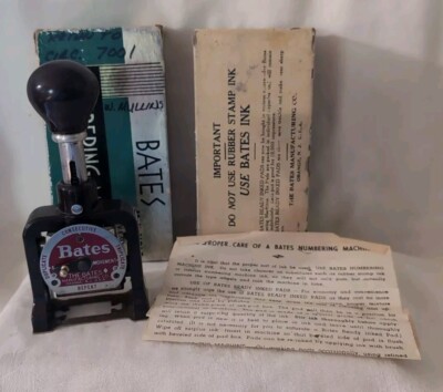 Numbering Machines - 6 Wheel