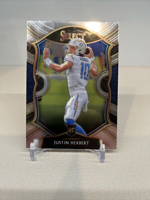 Justin Herbert Rookie RC #44 2020 Select Concourse Los Angeles Chargers ...