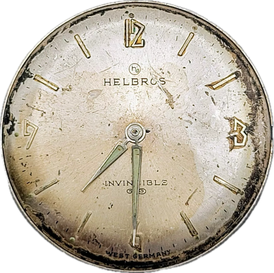 Vintage Helbros Corp Manual Wind Wrist Watch Movement *Parts/Repair* AS ...