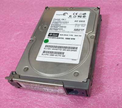 Sun 390-0174 73GB Scsi SIC 80pin 10K RPM 540-5455 ST373207LC - S3603 | eBay