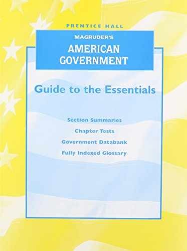 MAGRUDER'S AMERICAN GOVERNMENT 2007 GUIDE - Paperback, by Prentice Hall ...