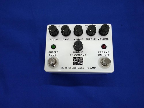 Préampli basse Freedom Custom Guitar Quad Sound 4 modes commutable d ...