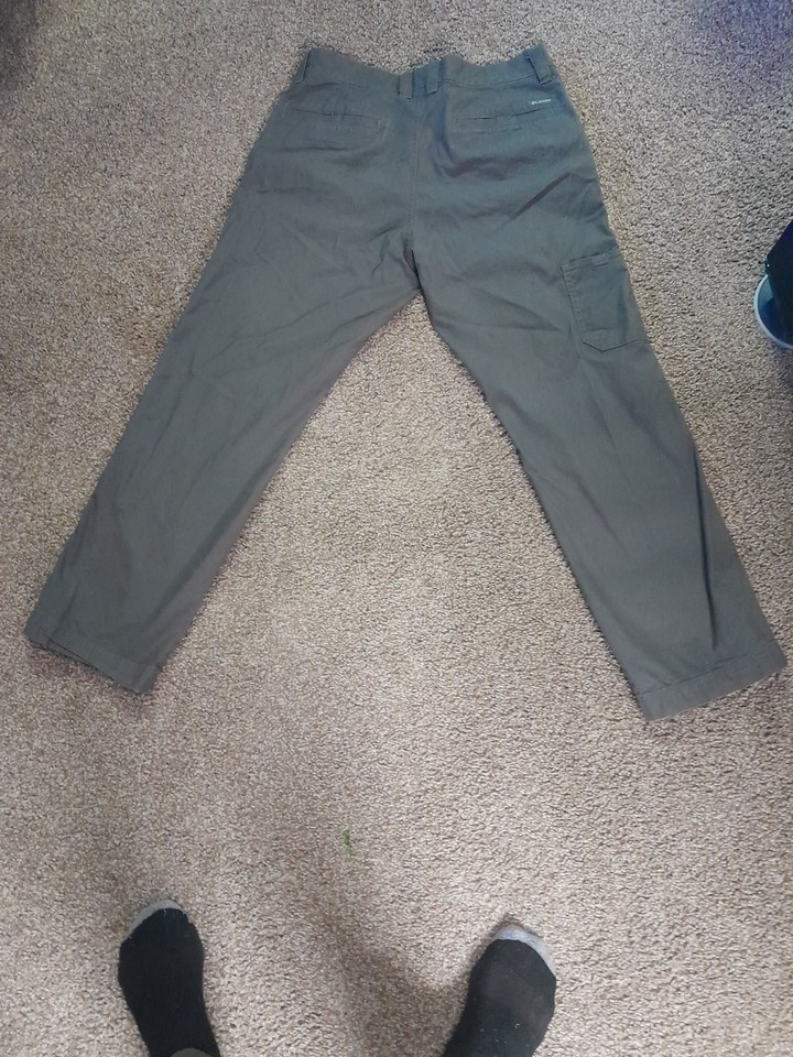 Columbia green/grey cargo pants men 32x30 | eBay