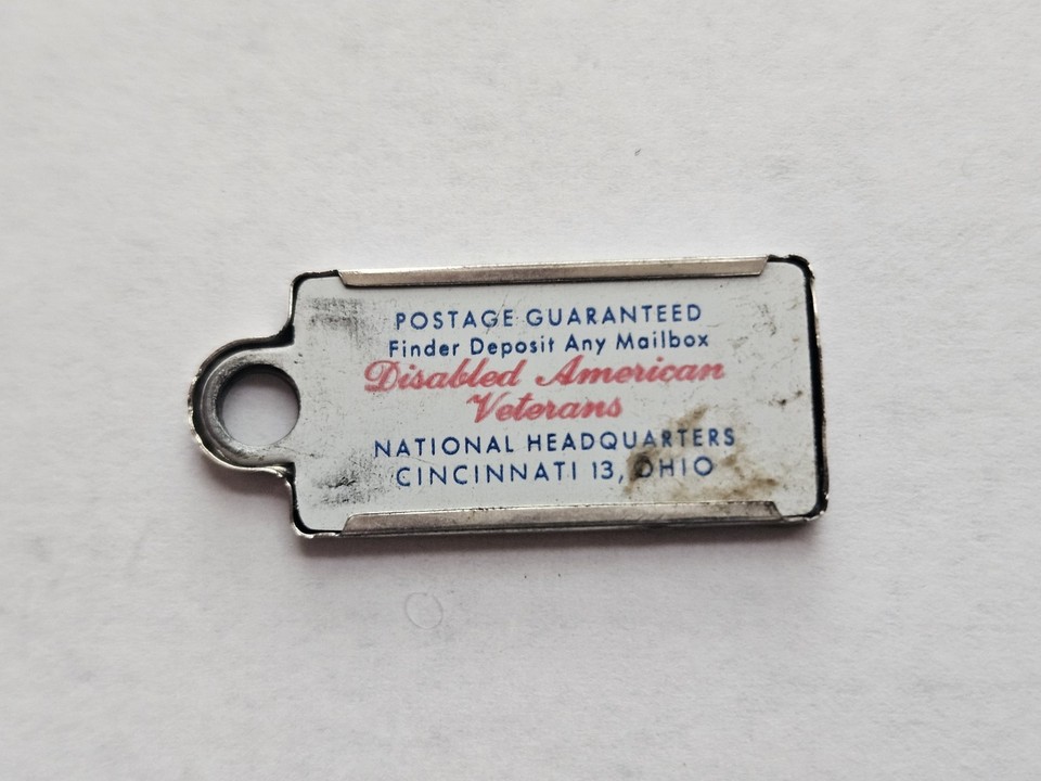 1956 Mississippi DAV Tag Keychain License Plate 354-988 | eBay