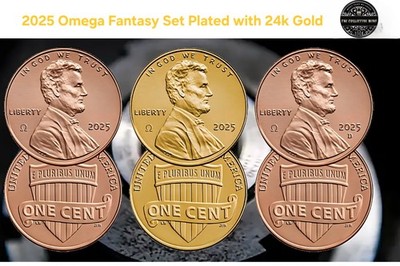 2025 THE “OMEGA” PENNY!! 3-Coin Set 24k Gold Plated *Pre Order Shipped ...