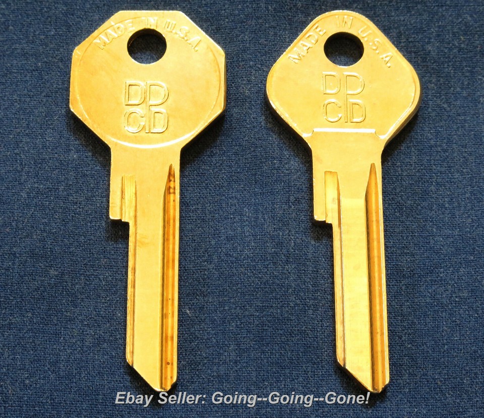 SET OEM DODGE PLYMOUTH CHRYSLER DESOTO KEY BLANKS Y128 Y127 1939-1948 ...