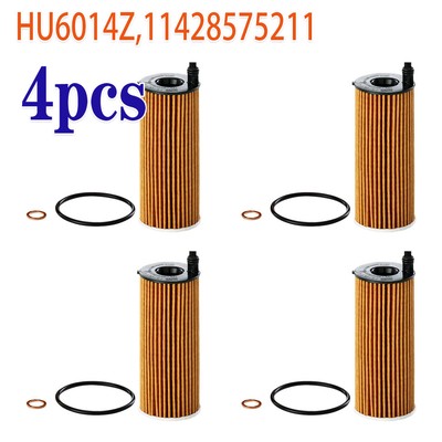 4Pack HU 6014 Z Oil Filter for BMW X3(F25) 18d/20dX 2.0L 2014-2017 ...