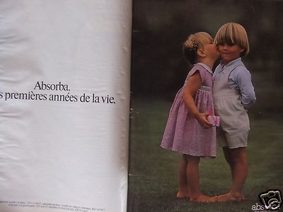 PUBLICITÉ ABSORBA LES PREMIÈRES ANNÉES DE LA VIE | eBay
