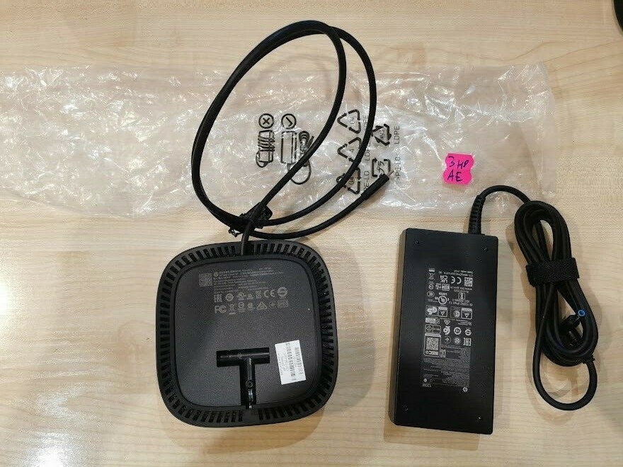 HP Genuine USB-C Dock G5 & AC Adapter HSN-IX02 19.5V L64086-001 L91736 ...