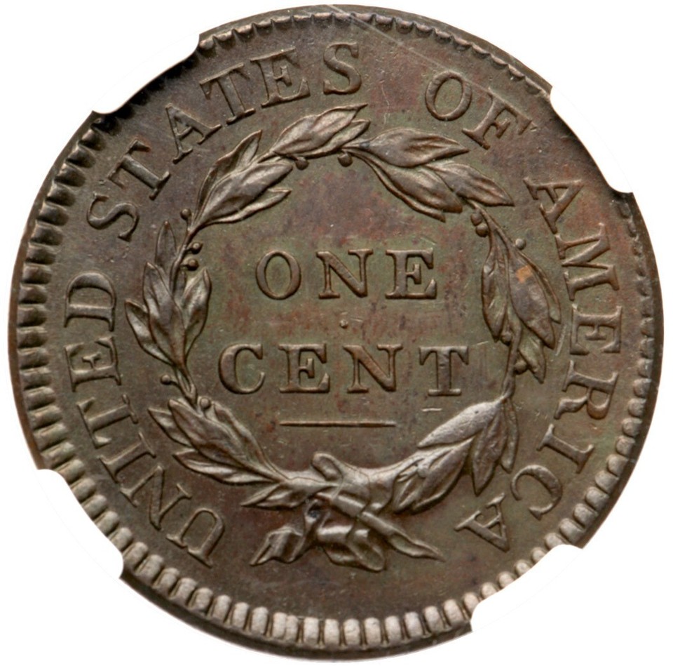 1817 N-16 R-1 NGC AU 58 15 Stars Matron or Coronet Head Large Cent Coin ...