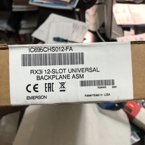 SEALED IN BOX! EMERSON GE FANUC 12-SLOT UNIVERSAL BACKPLANE IC695CHS012 ...