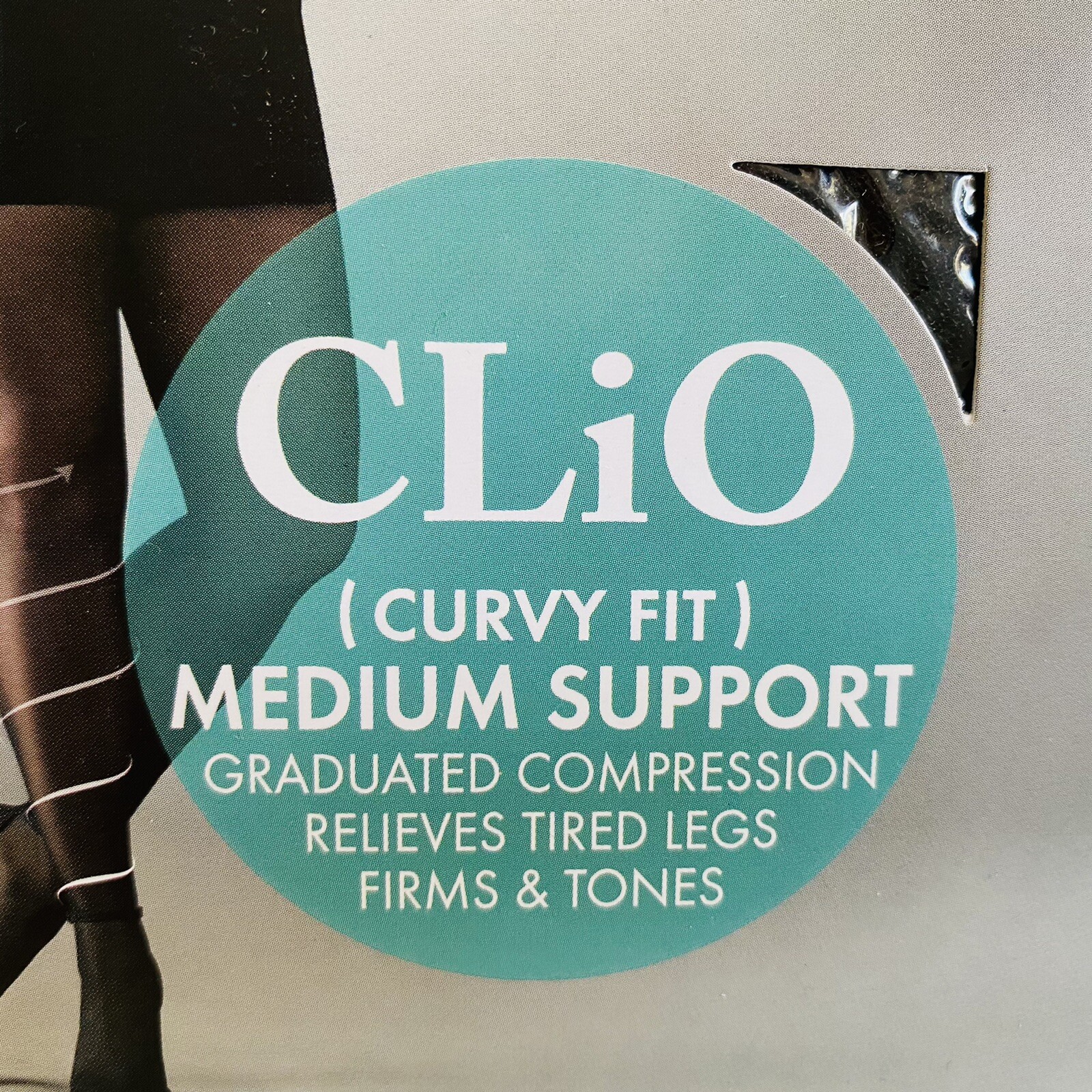 Clio Curvy Fit Medium Support Sheer Tights 15 Denier Firms Black Sze 2 ...