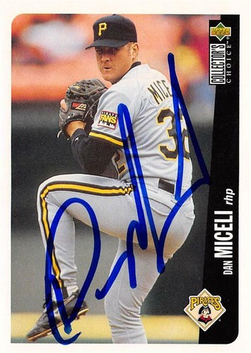 Dan Miceli autographed Baseball Card Pittsburgh Pirates, SC 1996 Upper ...