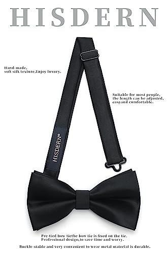 Bow Ties for Men Pretied Bowties Classic Formal Business Bow One Size ...