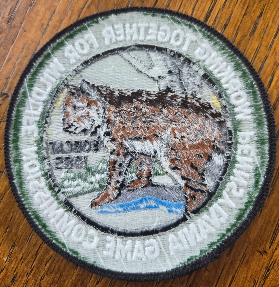 4" WTFW 1985 BOBCAT PATCH PENNSYLVANIA GAME COMMISSION | eBay