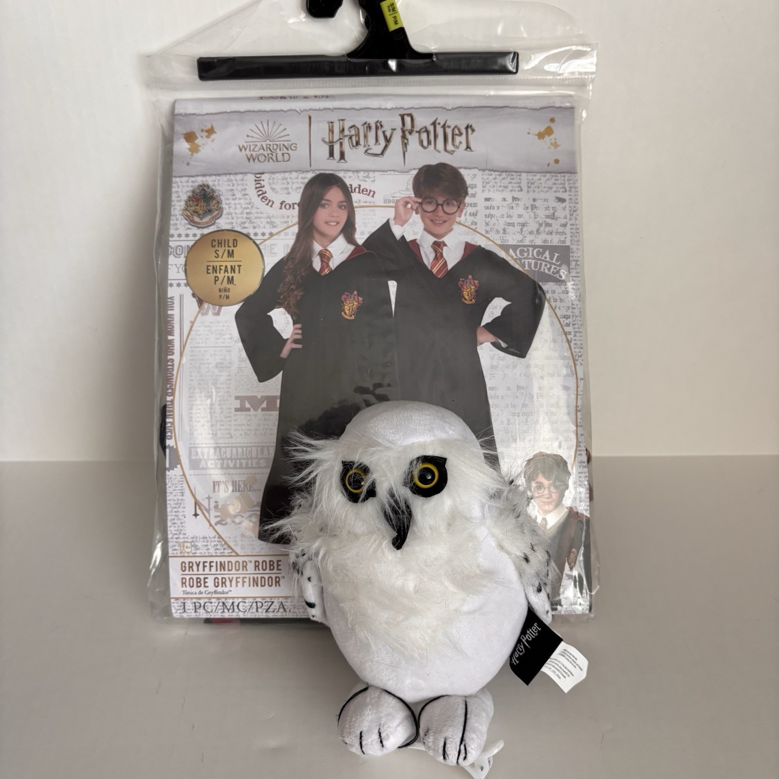 Harry Potter Gryffindor Hooded Robe Costume With Tie With Hedwig Owl ...
